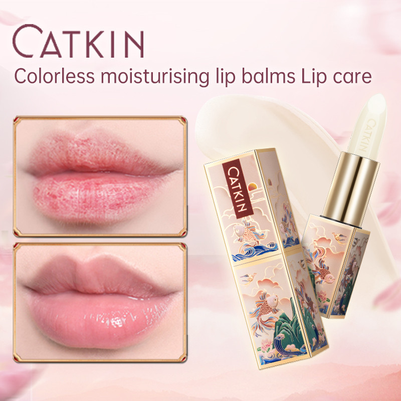 CATKIN Moonlight Tinted Lip Balm Color-Changing Lip Balm Vitamin-E Moisturizing Hydrating Lip ...