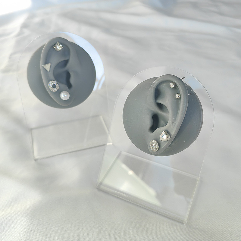 Soft Silicone Ear Model, Fake Ear for Earrings Display, Realistic Ear ...
