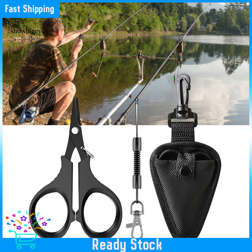 SGES Multi-functional Scissor Portable Fishing Scissor with Anti-lost ...