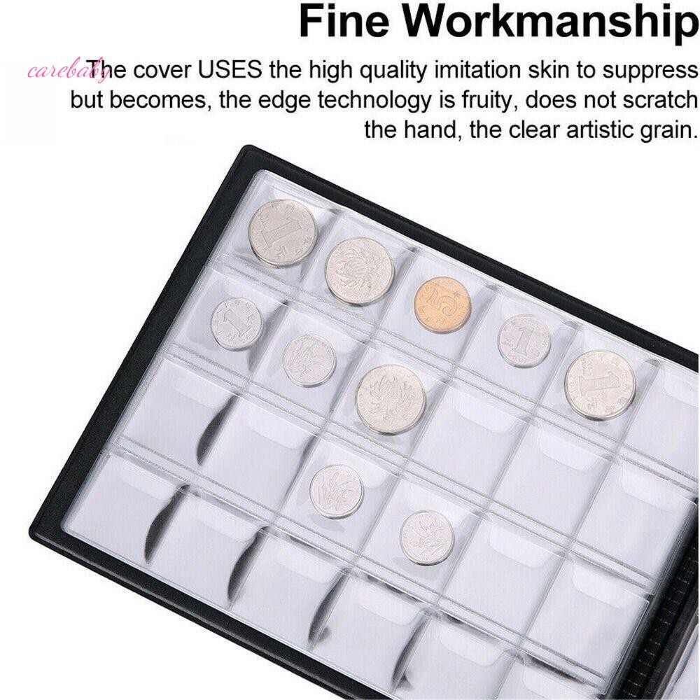 240 Pockets 10 Pages PVC Coin Collection Album - Penny Storage Holder ...