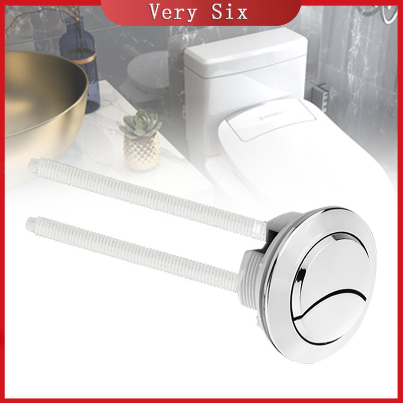 58mm Hole Plastic Dual Flush Toilet Water Tank Push Button Round Shape ...