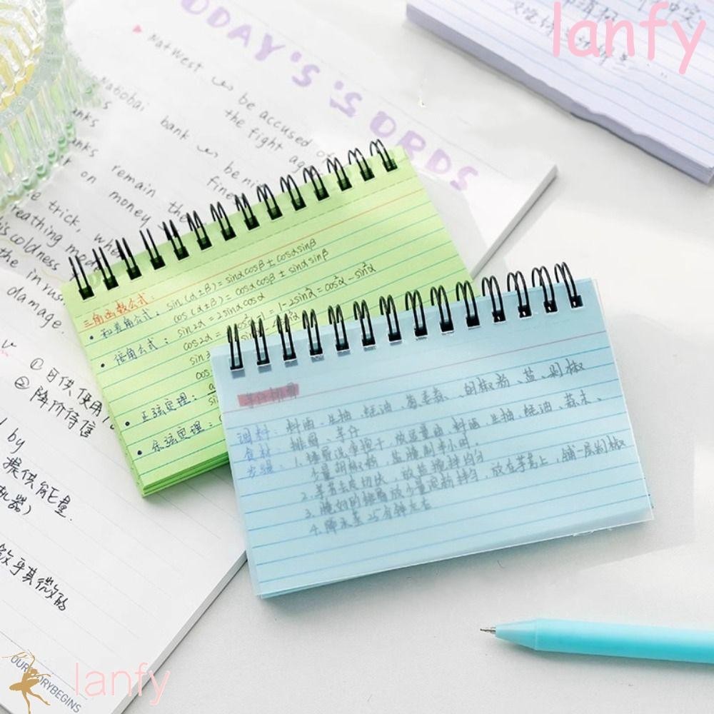 LANFY Horizontal Line Notebook, INS Memo Tearable Coil Book, Fashion Message To Do List Daily ...