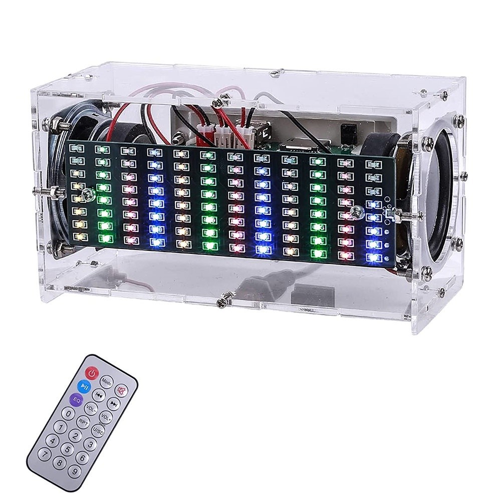 RQ`DIY Kit Bluetooth Audio Speaker 12 Channels LED Flashing Music ...