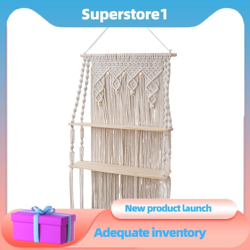 superstore1 Wall Hanging Shelves Macrame Boho Floating Plant Photos ...