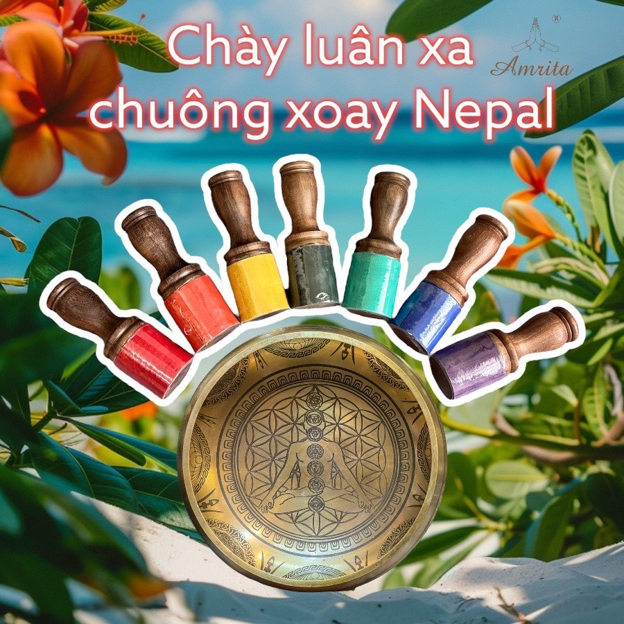 [Genuine] Nepal Leather-Coated Long-Rotating Bell Ringing - Mallet ...