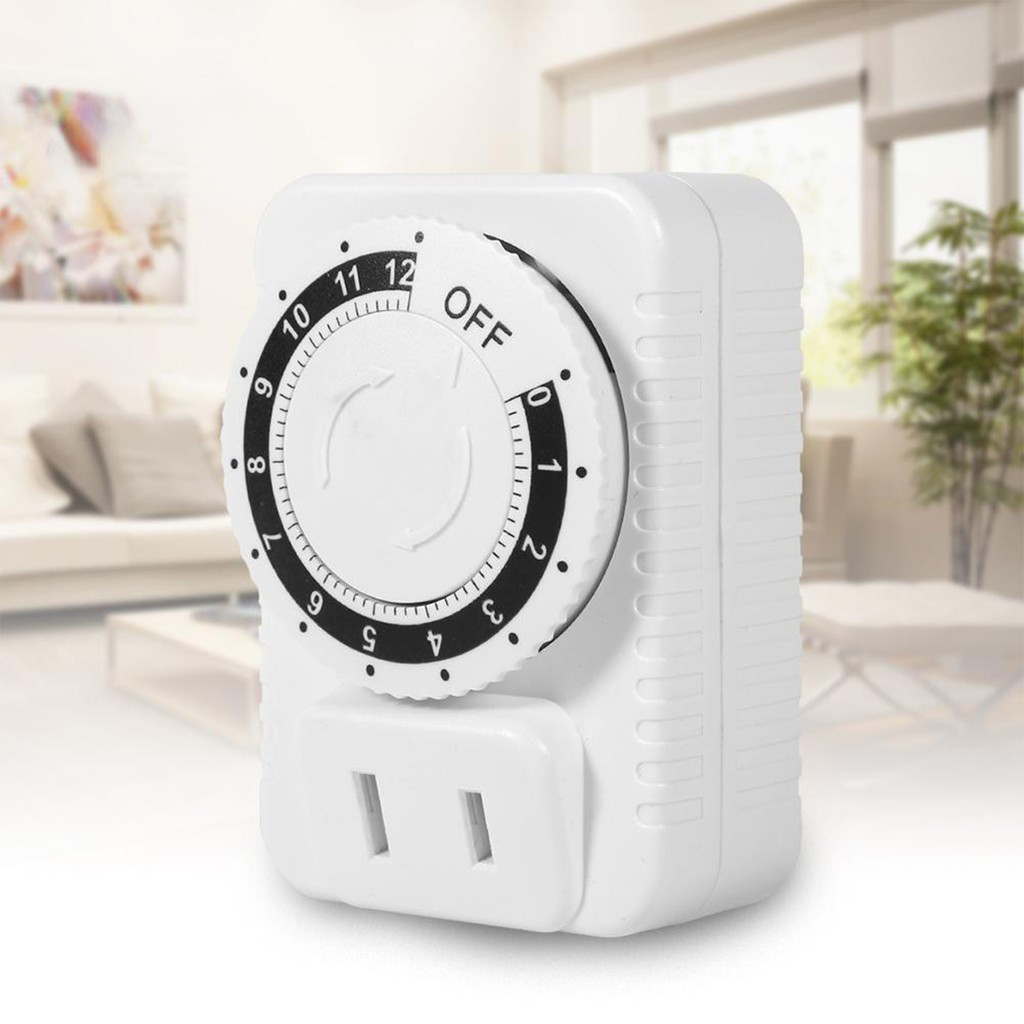 1Pc Upgraded Version 12 Hour Electrical Mechanical Time Wall Plug ...