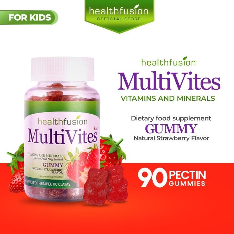 Health Fusion Multivites 90 Pectin Gummy for Kids & Adults | Complete ...