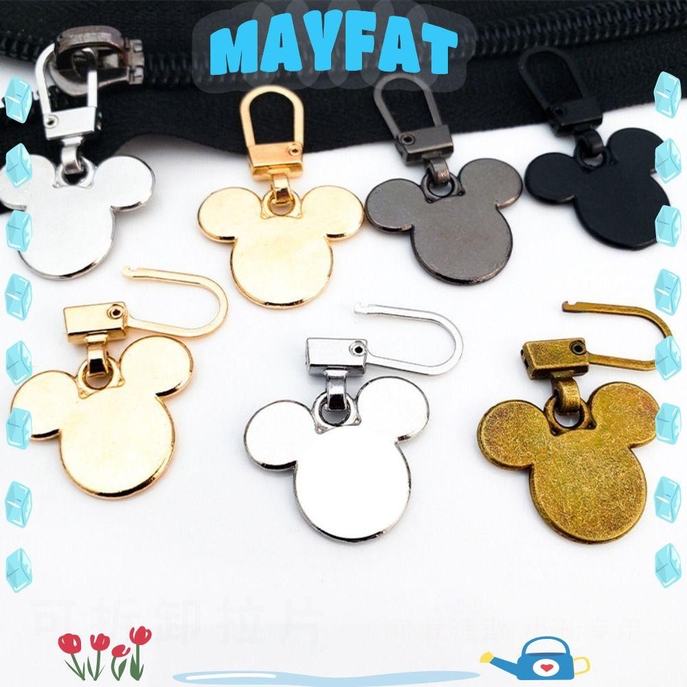 MAYFAT Metal Zipper Pullers, Small Hole Multi-functional Zipper Head ...