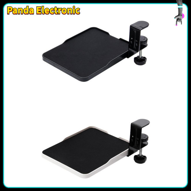 panda Mouse Tray Clamp Extended Rotating Platform Tray Under Desk Mouse ...