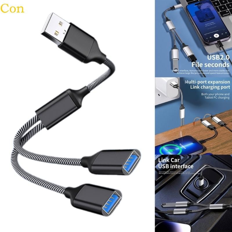Con USB Extension Cable USB Power Splitter Male to Female Adapter USB ...