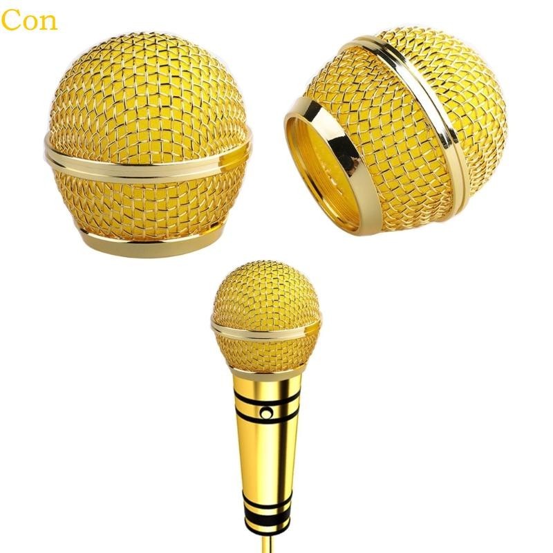 Con Microphone Grill Head Replacement Metal Microphone Mesh Head ...