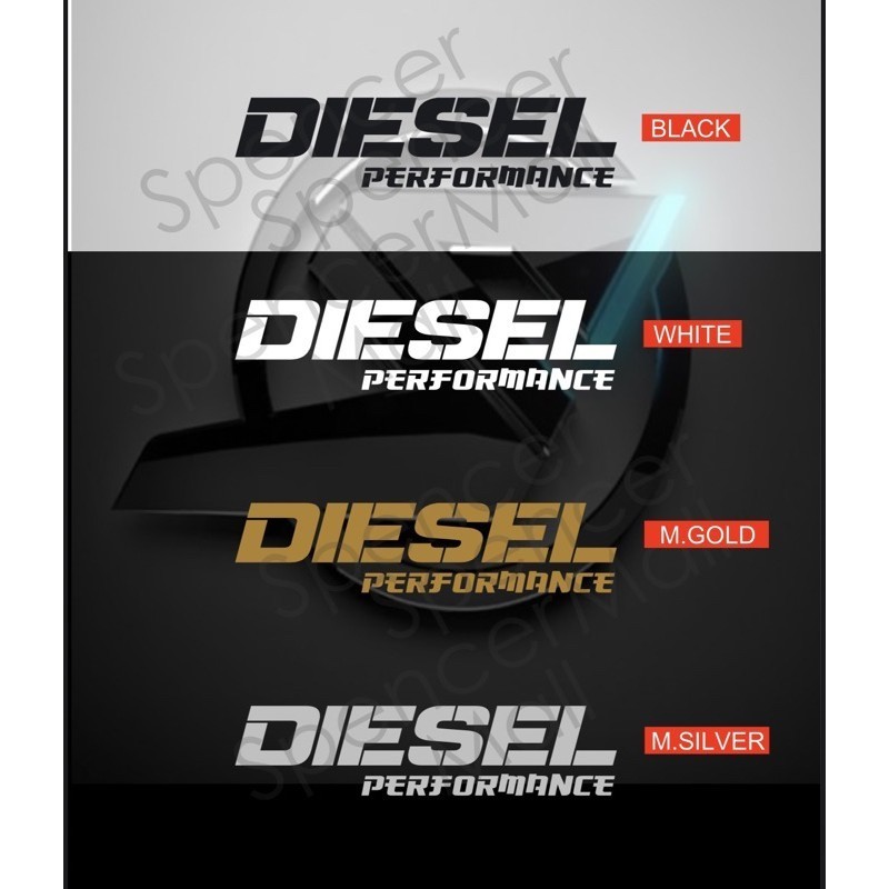 (Ready Stock)S212# 4x4 Sticker DIESEL PERFORMANCE Trunk Vinyl Decal ...