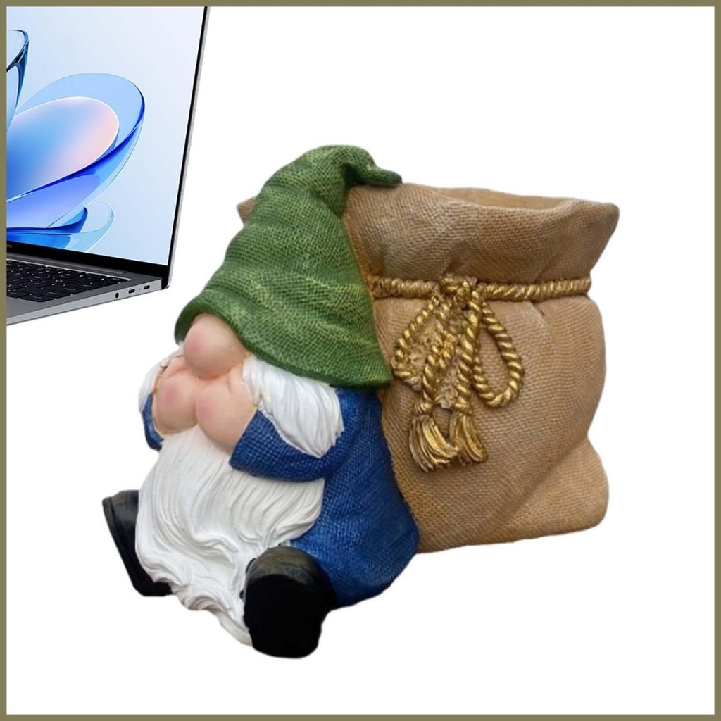 Gnome Flower Pots for Indoor Plants Dwarf Flower Container Resin Cute ...