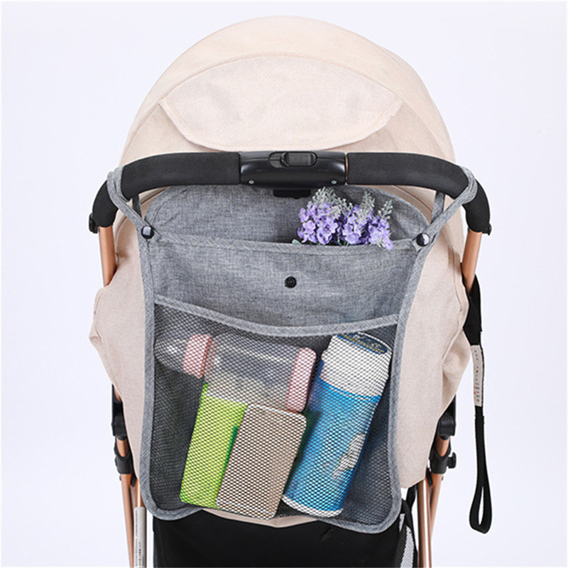 Baby Pram Pushchair Mesh Hanging Net Storage Pouch Stroller Carry Bag ...