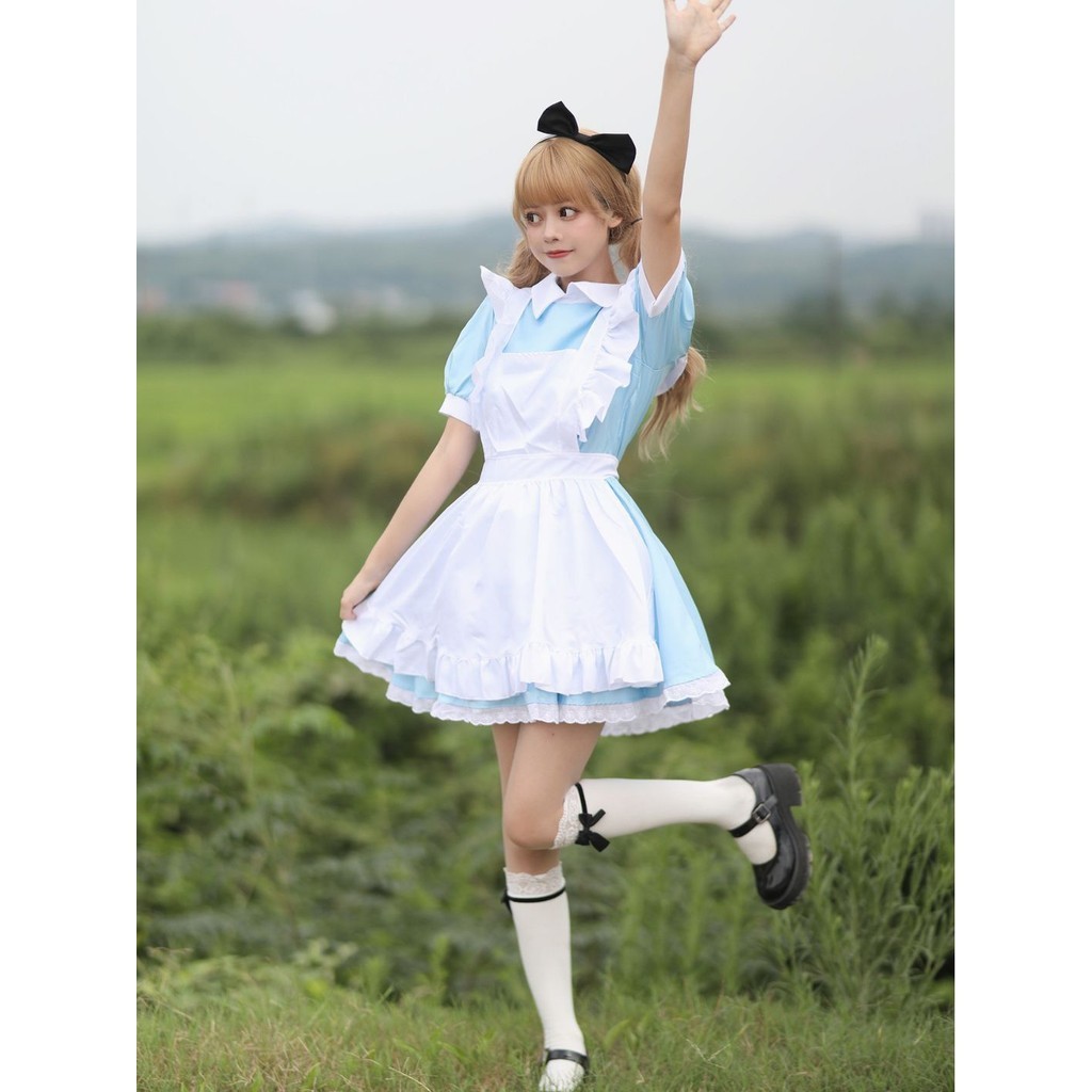Alice in Sleepwalking Fairy Mirror COSPLAY Costume Maid Costume ...