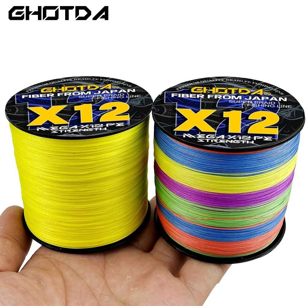 Tali Pancing Ghotda PE Braided Line X12 Fishing Line 12 Strands ...