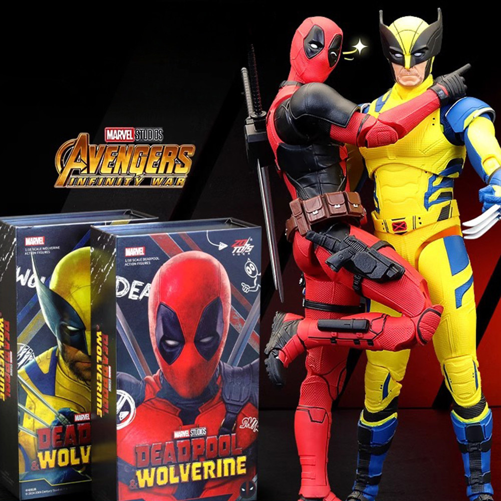 Marvel Movie Zd toys Deadpool and Wolverine 3 Mobile Model Toy Doll ...