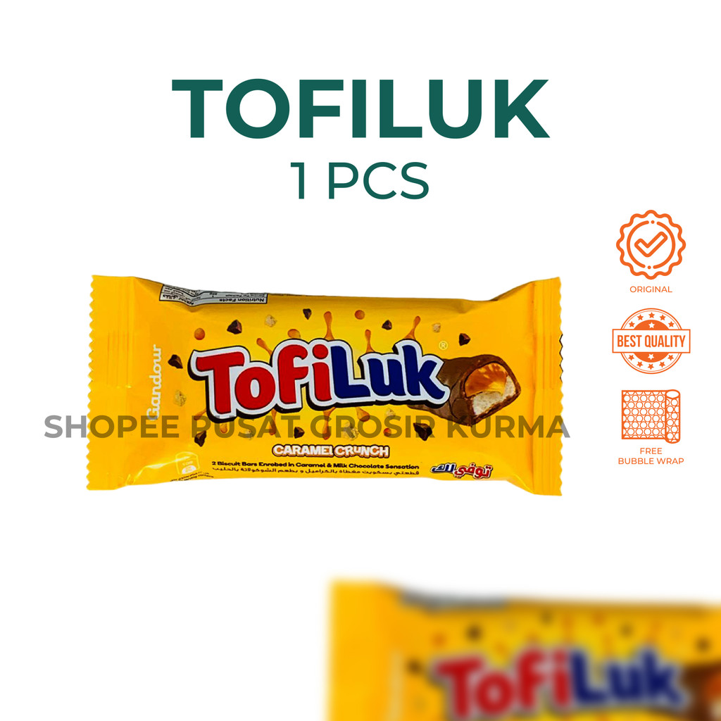 Chocolate TOFILUK CARAMEL CRUNCH GANDOUR PREMIUM ORIGINAL 1pcs | Shopee ...