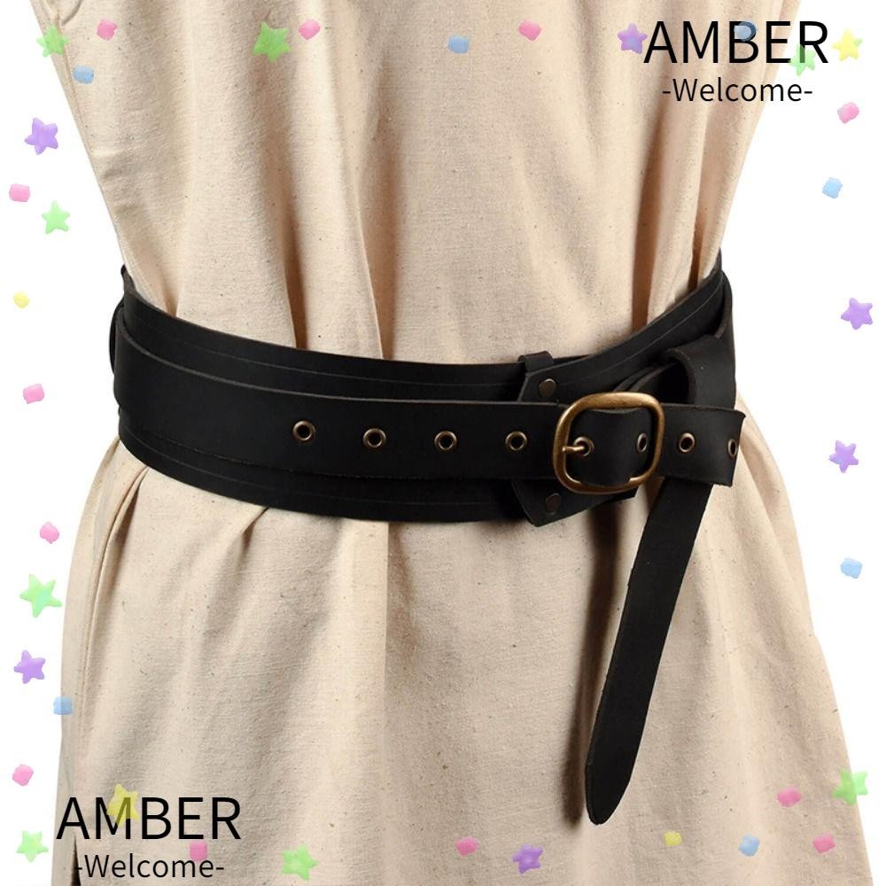 AMBER Waist Belt, Buckle Belt Vintage Viking Knight Waistband, Fashion ...