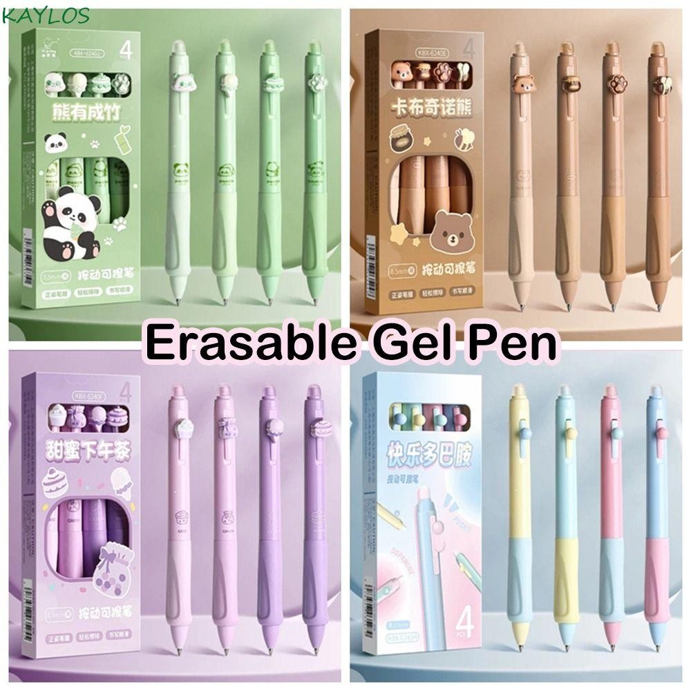 KAYLOS Thermal Eraser Pen, Aesthetic Cartoon Erasable Gel Pen, Creative ...