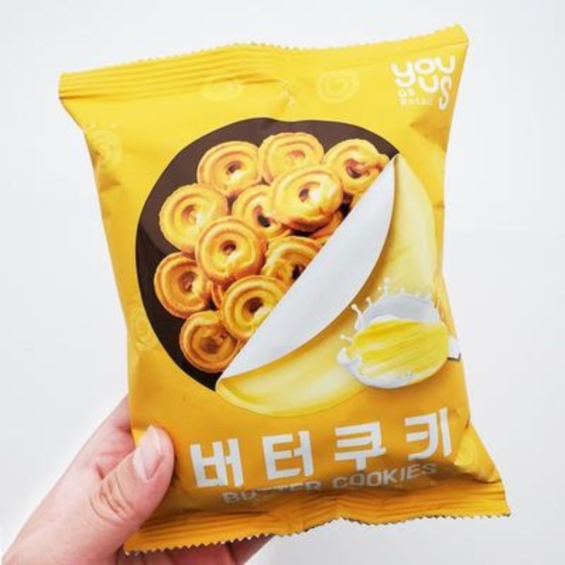 Korea Imported Snacks GS25 Convenience Store youus Youshi Thick Butter ...