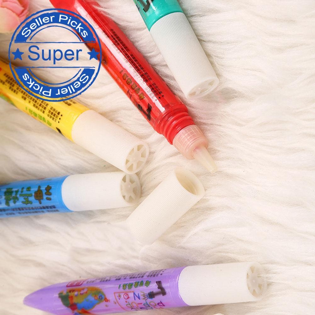 6 Colors Drawing Pen 3d Printing Pen Diy Magic Bubble Pens Popcorn Kids ...