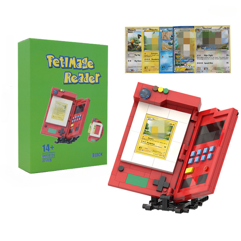 Pokemon Blocks Micro Scene Assembled Particles Toy Illustrator Model Ornament With Card Shopee 