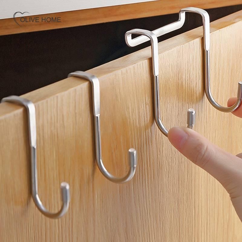 Door Hanger Hook Stainless Steel Free Punching Cabinet Door Without ...
