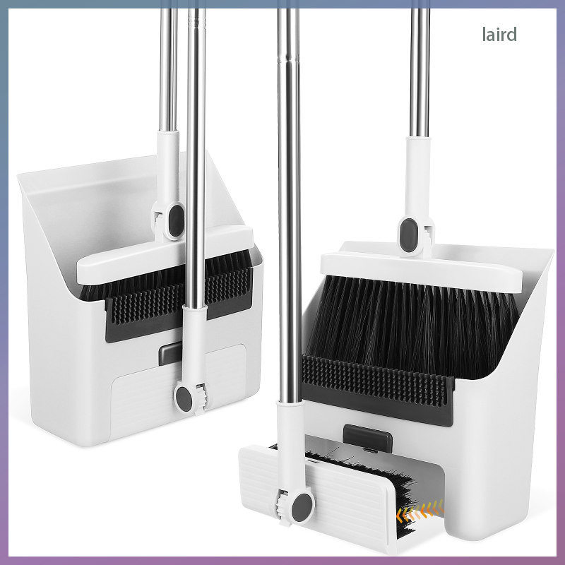 Broom Set Sweeping Dustpan Floor Sweeper Push Upright Pans Cleaning ...