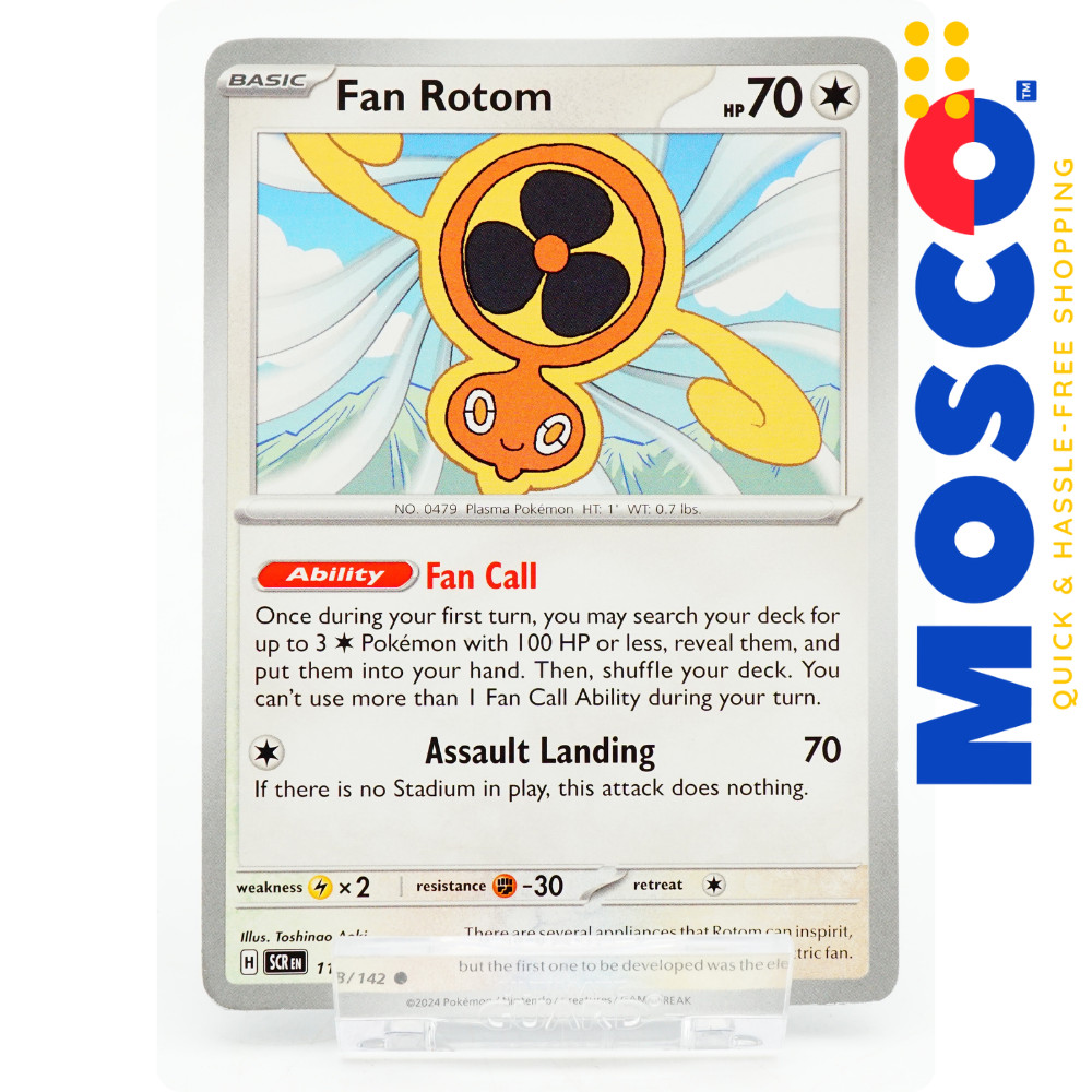 Fan Rotom - 118/142 Common Stellar Crown | Pokemon TCG | Shopee Philippines