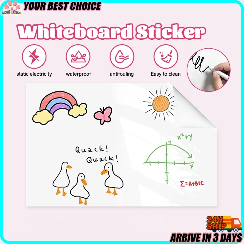 Whiteboard Sticker Electrostatic Adsorption Marker Whiteboard Wall ...
