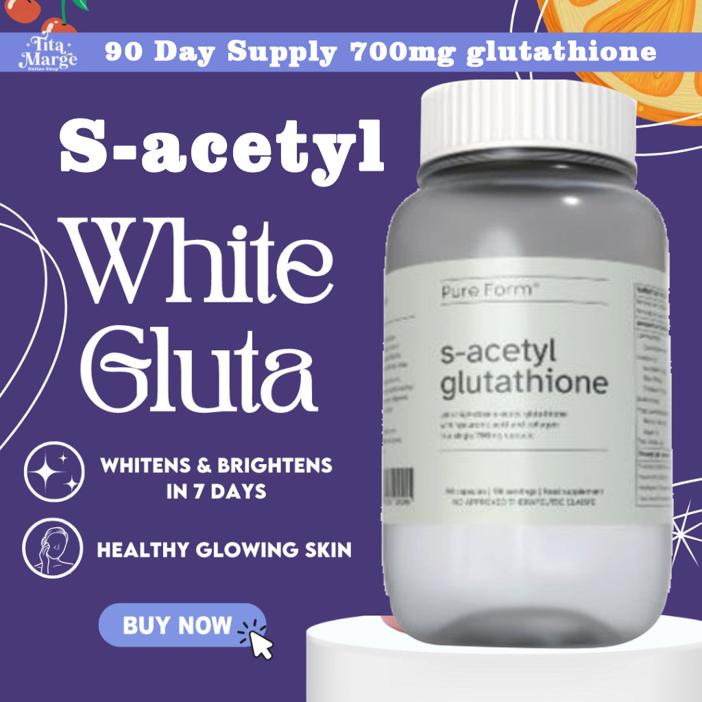 PURE FORM S-Acetyl Glutathione With Hyaluronic Acid And Collagen ...