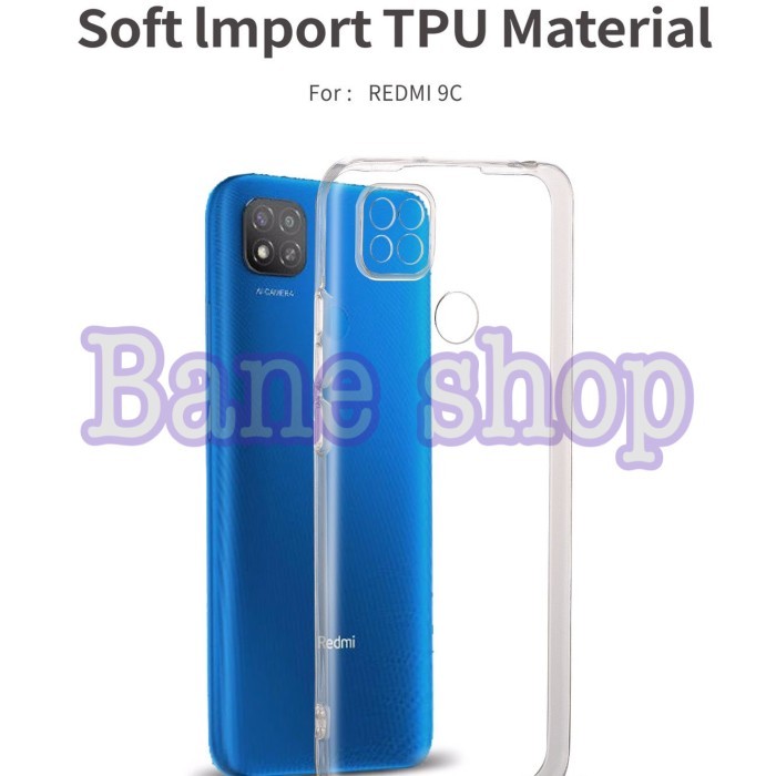 SILICONE TRANSPARENT SOFTCASE XIAOMI REDMI 9C PREMIUM CLEAR SOFT CASE ...