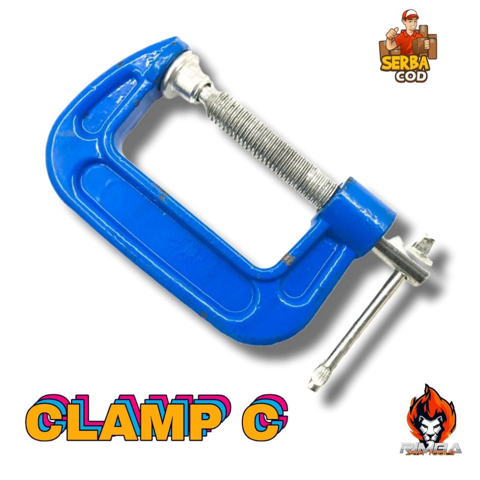 KAYU C/g Iron CLAMP 2-6 INCH Blue Wood CLAMP Table Vise | Shopee ...
