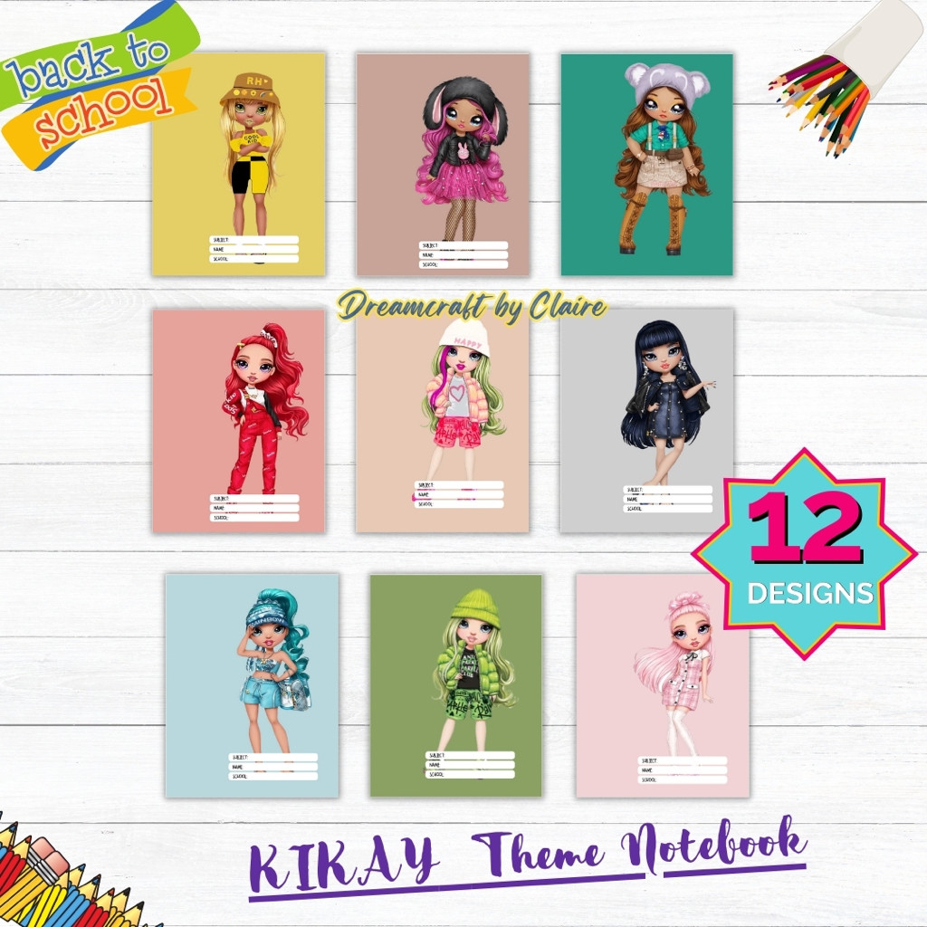 PREORDER KIKAY- Themed Notebooks for Kinder, Prep, Nursery, Grade1 ...
