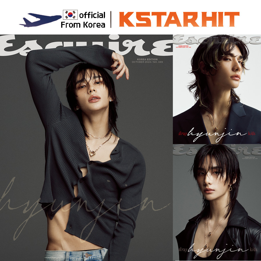ESQUIRE magazine 3 Type : October 2024 (Cover: HYUNJIN of Stray Kids) | Shopee Philippines