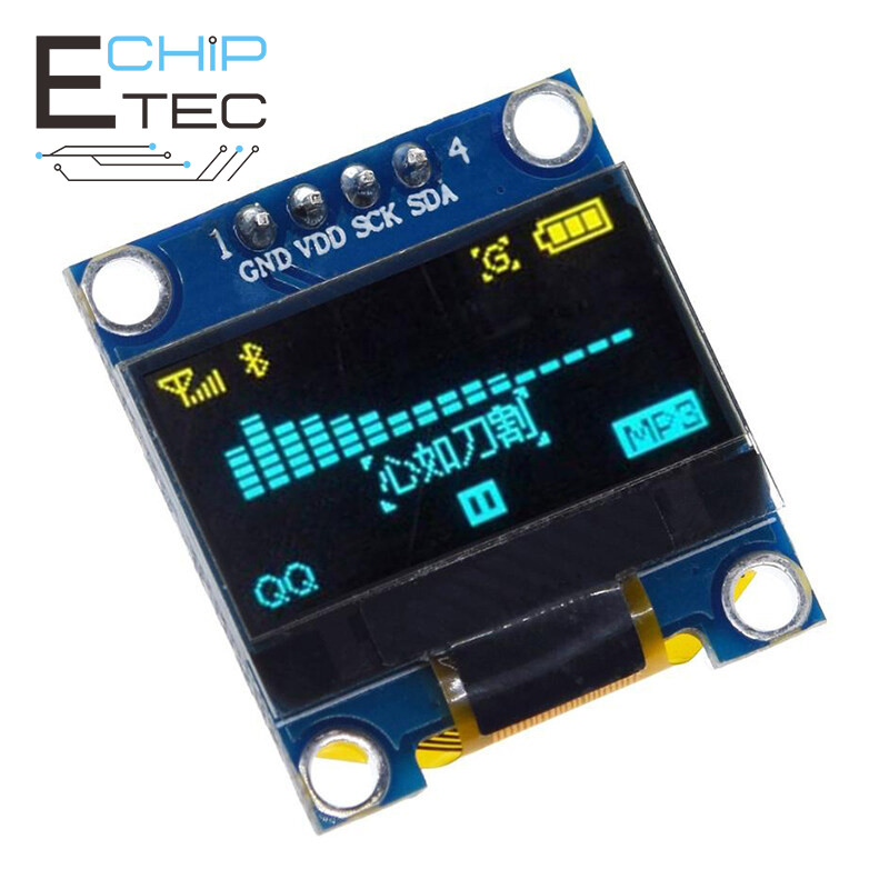 nxp-128X64 I2C SSD1306 12864 LCD Screen Board for Arduino Black 0.96 ...