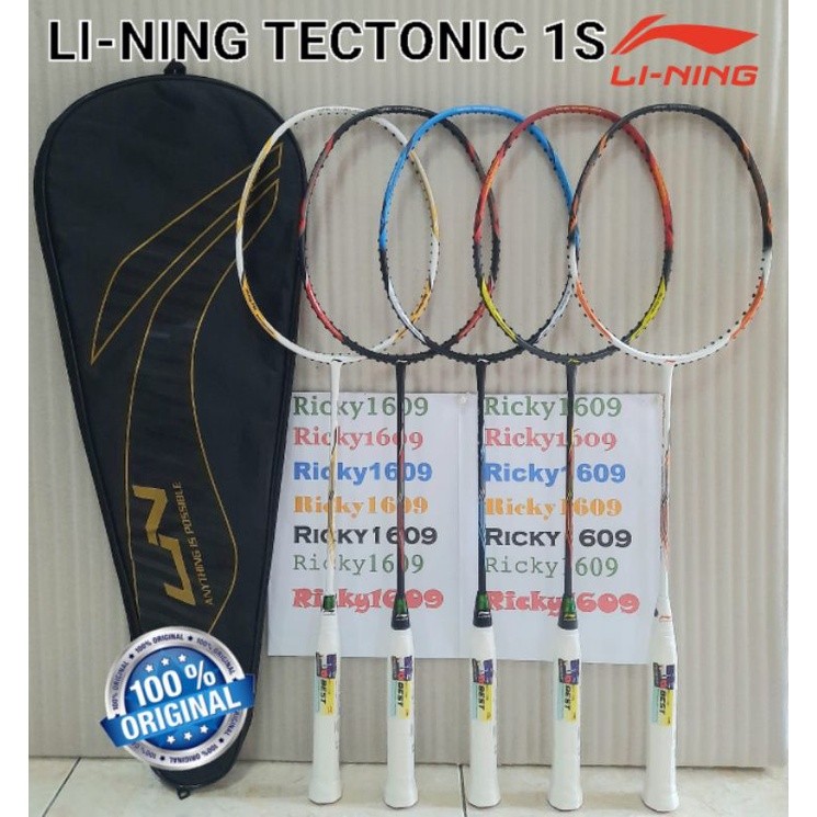 Badminton LINING TECTONIC 1S Racket - WING STABILIZER - SONIC BOOM ...