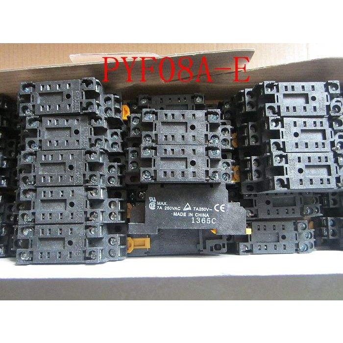 8-pin middle electromagnetic relay seat base PYF08A-E thick copper ...