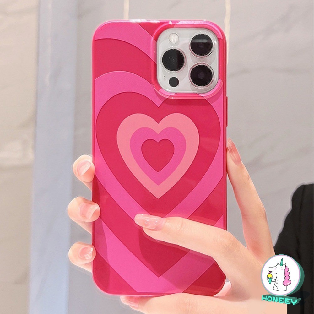 Luxury Gradient Love Heart Rose Red Phone Case Compatible for IPhone 11 ...
