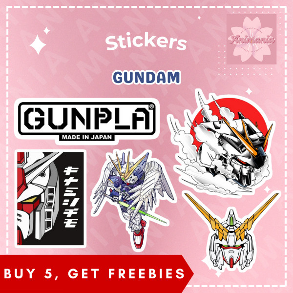Anime Stickers Gundam Gunpla Sticker Collection Vinyl Waterproof ...