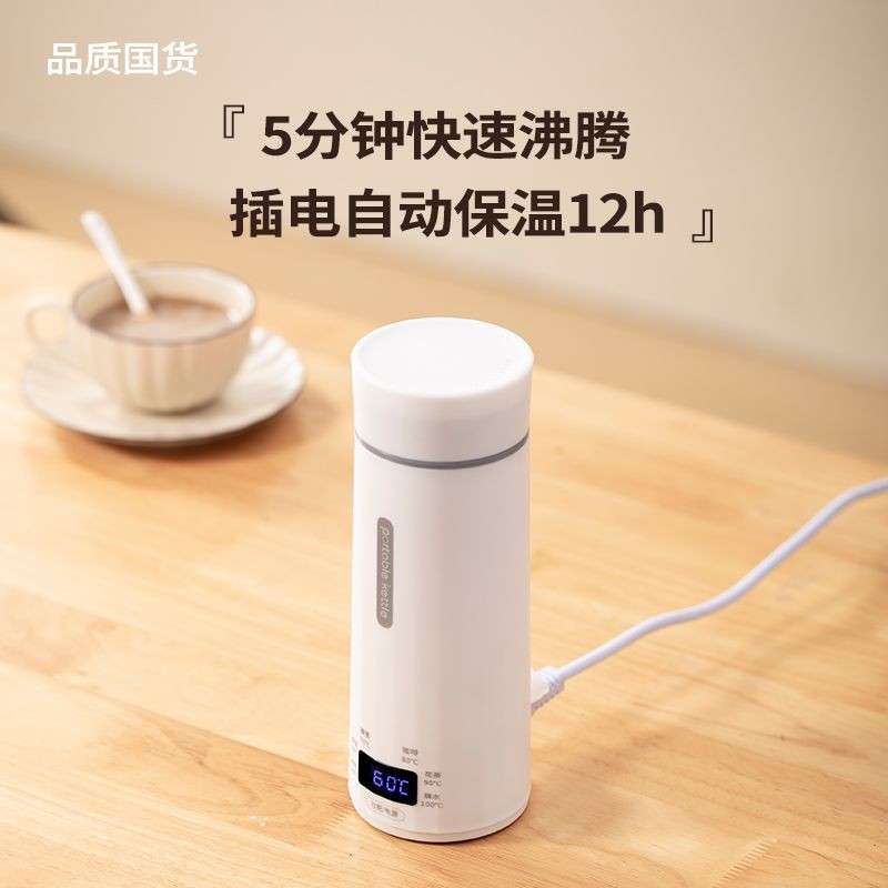 Travel Electric Water Cup Portable Boiling Water Cup Mini Small Kettle ...