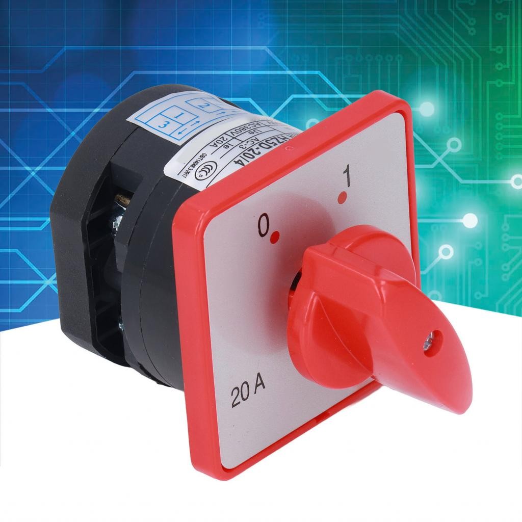 Supergoodsales Changeover Selector Switch AC 380V 20A 4KW Flame ...