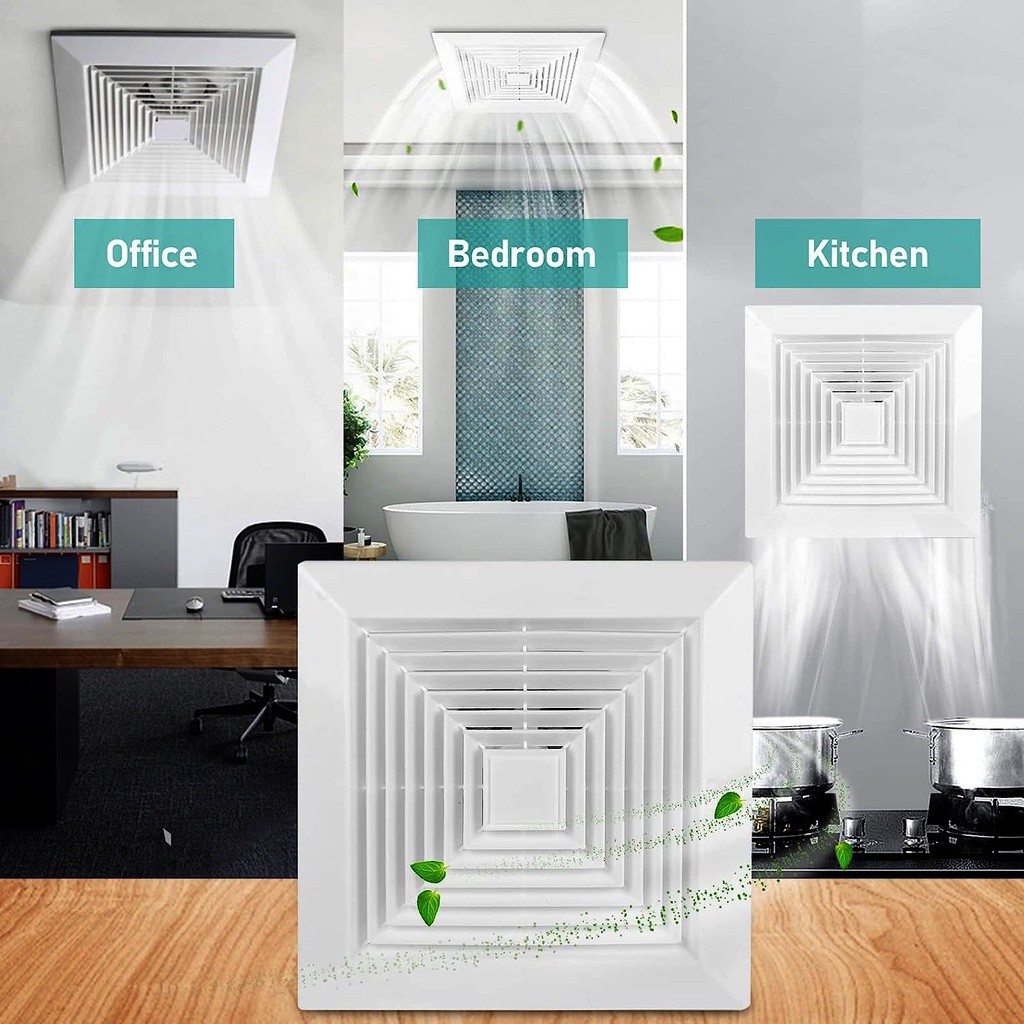 DC Solar Air Fan Mini Exhaust Fan Powered 12V Ceiling Ducted 8/10/12/14 ...