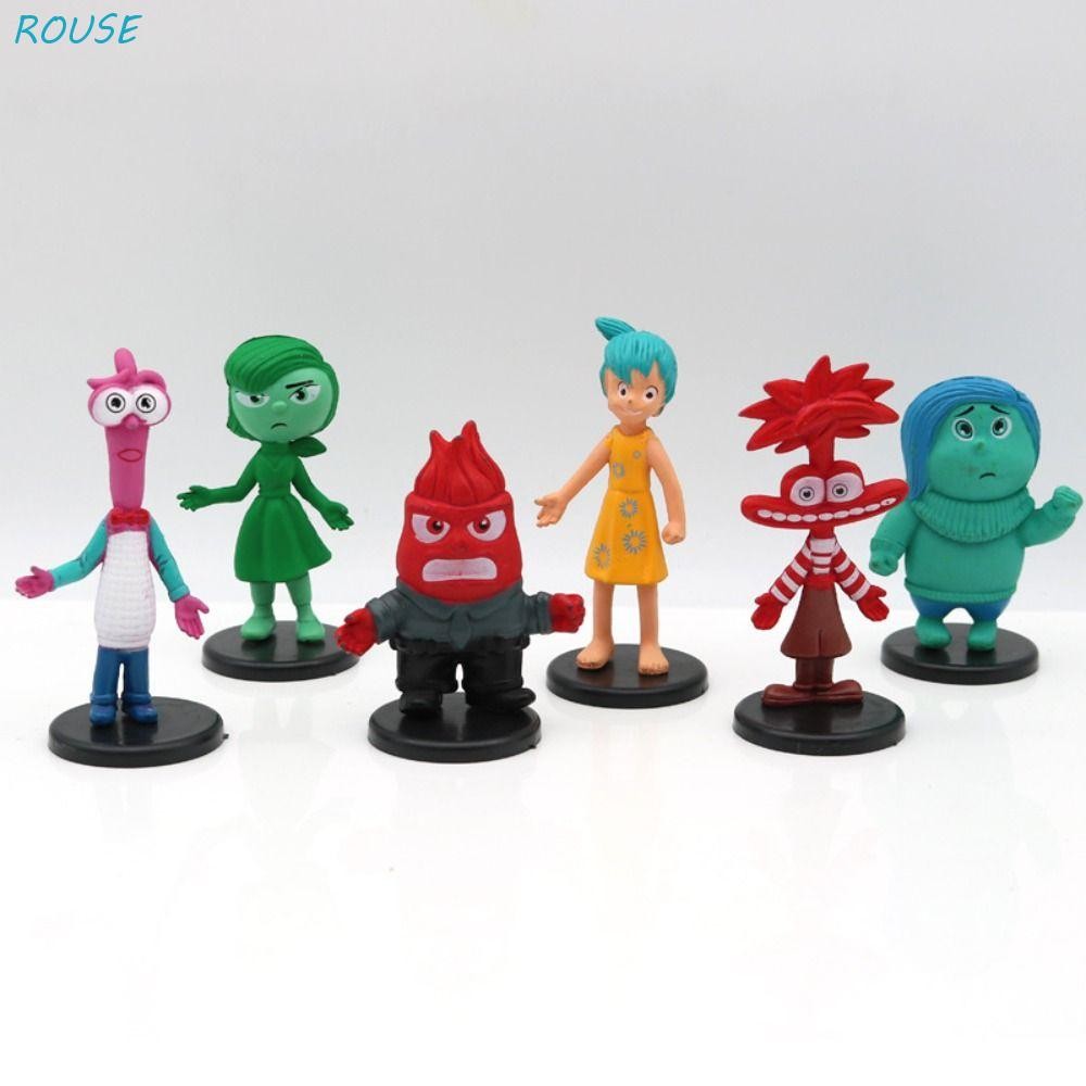 ROUSE Anime Inside Out 2 Figure, Anxiety Cartoon Inside Out Figure ...