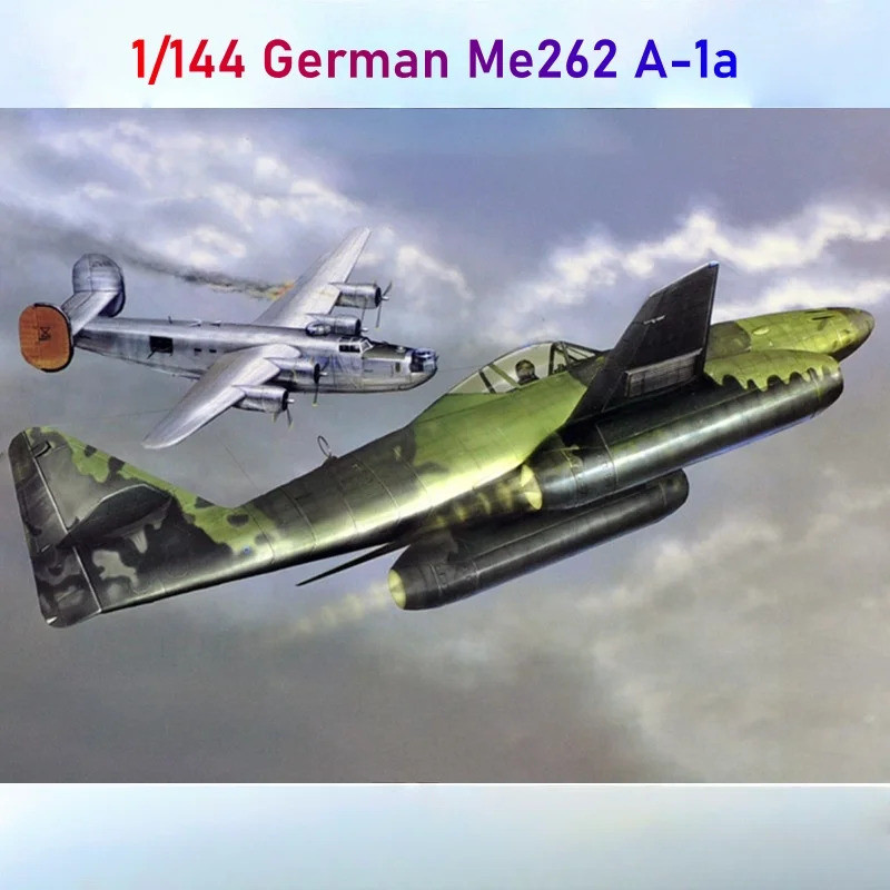 TRUMPETER 1/144 Messerschmitt Me262 A-1a Fighter Plastic Assembly ...