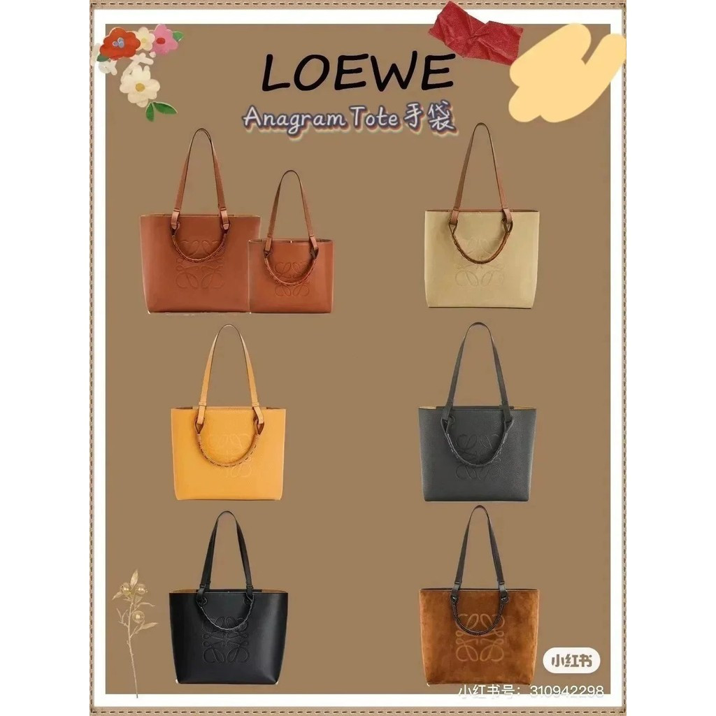 LOEWE LOEWE Small Large Commuter Tote Bag Classic Cow Leather Handbag ...