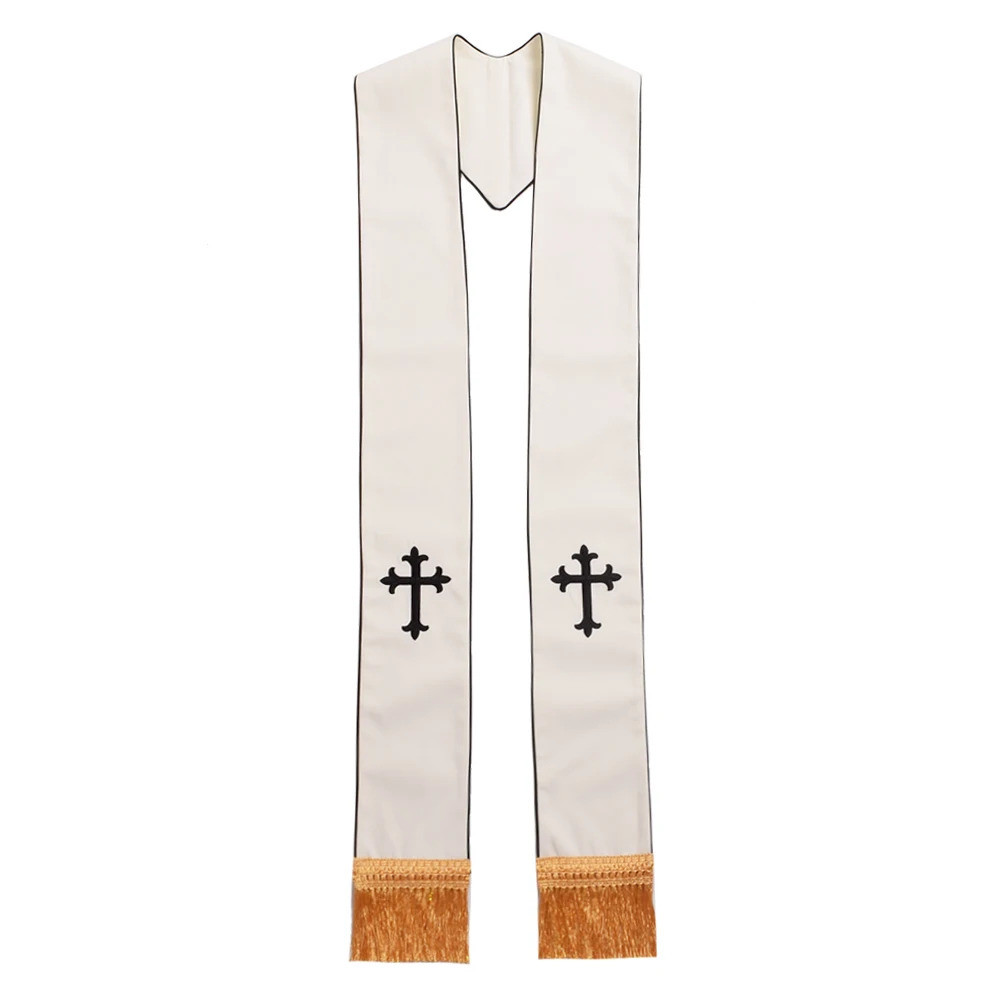 Church Stole Unisex Adults Overlay Cross Catholic Priest Clergy Stole ...