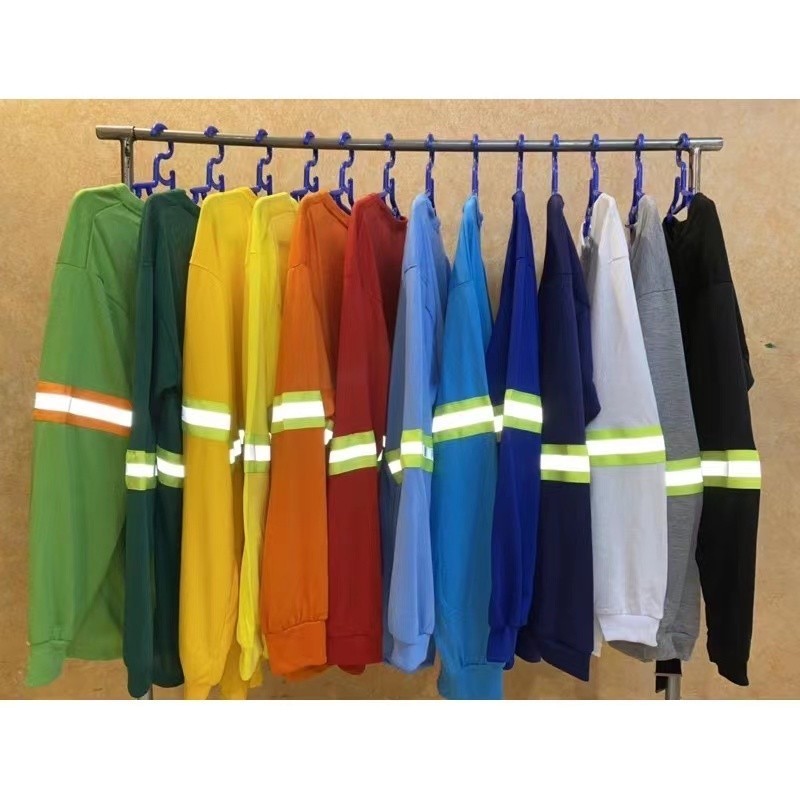 Men’s Long Sleeve Safety Shirt – Hi-Vis Reflective Strips | Essential ...