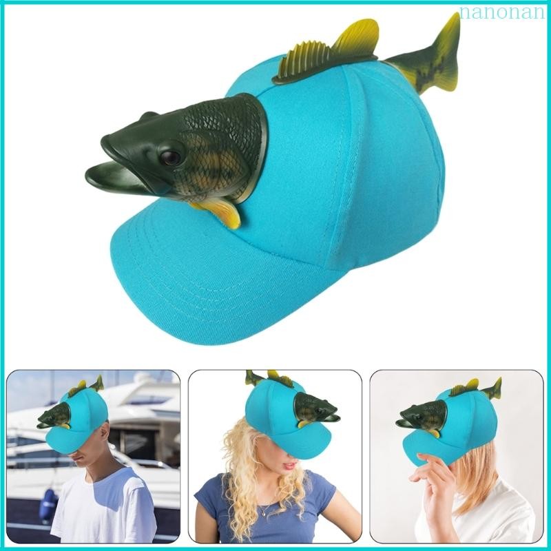 Nan Novelty Fish Hat for Parent Child Funny Fish Animal Baseball Hat ...